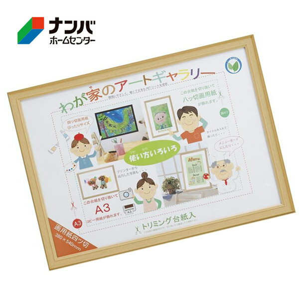 【仕様】 ●サイズ：四ツ切 ●収納寸法：380×540mm ●額外寸法：421×581mm ●重量：835g ●吊カン(タテ・ヨコ) ●吊紐・金具付き ●原産国：中国 【材質】 ●フレーム：樹脂 ●前面：PET ●裏板：MDF 【商品の特長...