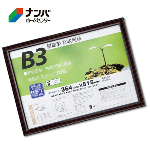 【仕様】 ●サイズ：B3 ●収納寸法：364×515mm ●額外寸法：411×562mm ●重量：800g ●吊カン(タテ・ヨコ) ●吊紐付き ●原産国：インドネシア 【材質】 ●フレーム：樹脂 ●前面：PET ●裏板：MDF 【商品の特長...