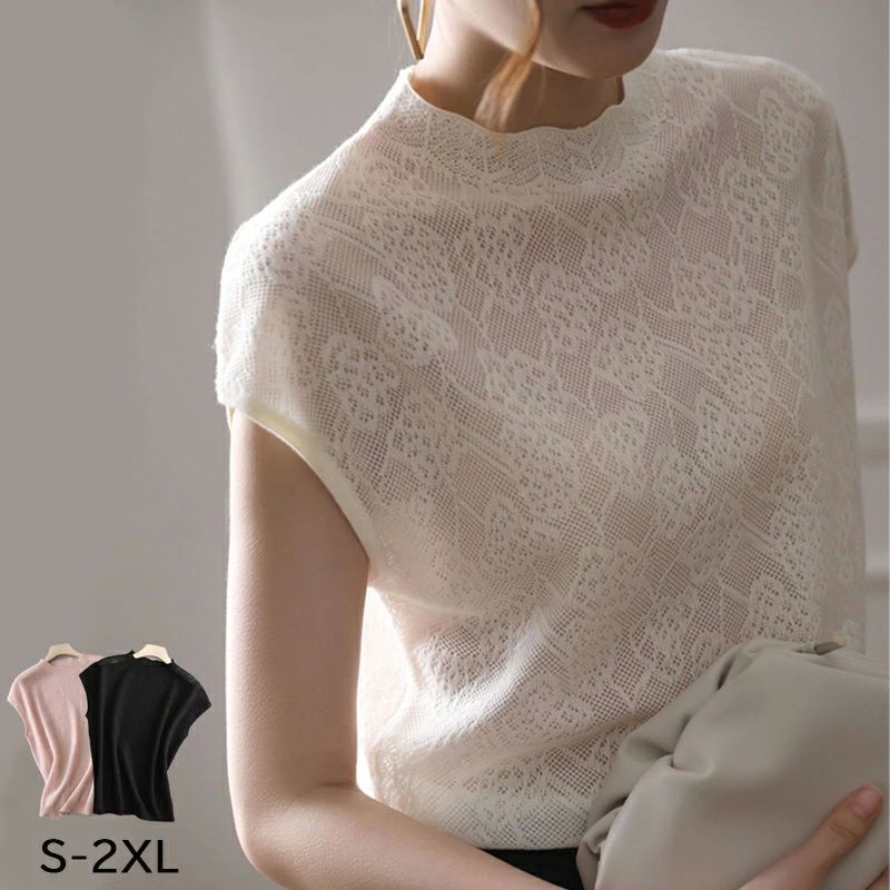 ※商品内容※ Tシャツ レディース 半袖 ニット！ ※商品特徴※ ふんわりとした薄手のニットカットソーが 心地よい♪シンプルで着まわしやすい 首元の詰まったクルーネック、 お袖は二の腕を程よくカバーしてくれる フレンチスリーブに仕上げました...