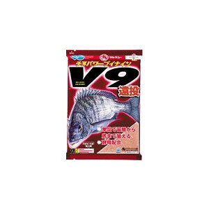 宙層から底釣りまでオールラウンドに対応 チヌパワーV9遠投 宙層から底釣りまで対応可能なオールラウンドタイプ「チヌパワーV9」の遠投性を強化したことにより、まとまりがよく遠投が効くので、広範囲を攻めることが可能です。酵母配合による集魚効果も...
