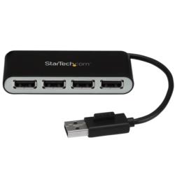 USB 2.0ポート4口をコンピュータに増設する費用対効果に優れたコンパクトUSBハブ【スターテック.com】携帯用にも、卓上での使用にも適したコンパクトな小型軽量筐体 4口のUSB 2.0ポート(最大で480Mbpsのスループット) 本体...