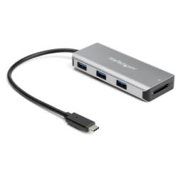 USB-C対応3ポートハブ。3ポートUSB-Cバスパワーハブ：USB 3.1 Gen 2/USB 3.2 Gen 2 Type-Cハブ。3x USB-Aポート、UHS-II SD/microSDカードリーダー搭載(別途microSDアダプタ...