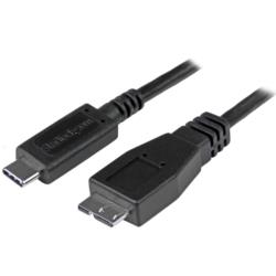 USB Micro-B端末をUSB Type-Cホストに接続。機器周りがすっきりまとまる短めケーブル【スターテック.com】ホストとデバイスがUSB 3.1に対応した場合、最大10Gbpsの速度でデータ転送 どちらの面を上にしてもデバイスに...