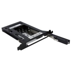 空いている拡張カードスロットにホットスワップ可能な2.5インチHDDを装着【スターテック.com】背面のフルプロファイル拡張カードスロットに2.5インチSATAドライブを装着 トレイレスデザイン：ドライブをトレイやケースにマウント不要 ラッ...