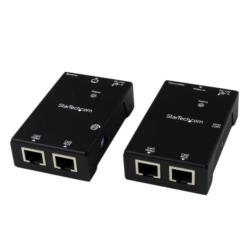 カテゴリ5e / 6ケーブルを使用しHDMIを最長50mまで延長【スターテック.com】単一電源からPower-Over-Cable(パワー・オーバー・ケーブル)で受信機と送信機に給電 カテゴリ5e/6イーサネット配線対応(50m) ソフト...