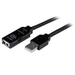 コンピュータとUSB 2.0機器の接続距離を10m延長【スターテック.com】1x USB-A オスコネクタ 1x USB-A メスコネクタ 完全シールドでエラーのない接続を実現 ドライバが不要なプラグアンドプレイ式インストール USB バ...