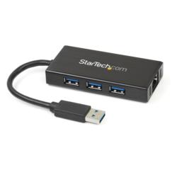 Ultrabook などノートパソコンのUSB 3.0ポート1口にUASP対応USB 3.0ポート3口とギガビットイーサネットポートを増設【スターテック.com】最大5Gbpsに対応するUSB 3.0ハブポート3口を提供 Wake-on-L...