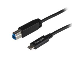 USB 3.1/3.0(タイプB)対応デバイスをUSB-C対応ホストに接続【スターテック.com】ホストとデバイスがUSB 3.1に対応した場合、最大10Gbpsの速度でデータ転送 どちらの面を上にしてもデバイスに挿入できるリバーシブル仕様...