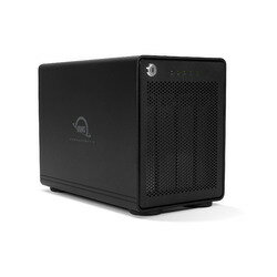 Thunderbolt 3 インターフェースの OWCのフラグシップRAIDエンクロージャー[本体材質]アルミ合金筐体(最適化の放熱効果) [システム環境]作業温度: 10℃〜35℃ / 保存温度: -40℃〜65℃ [電源供給]内部ULリ...