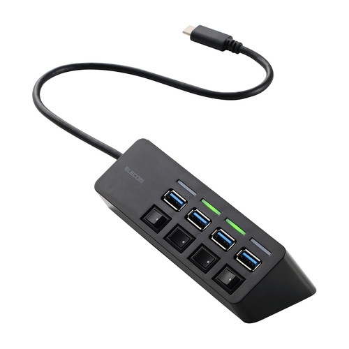 USB-Aポート×4を搭載。マウスやキーボード、USBメモリなどをこの1台にまとめて接続できます。電源ON/OFFに切り替えられる個別スイッチタイプで、デスク回りのUSB機器を使いたいときだけ電源ONUSB-Aポート×4を搭載。マウスやキー...