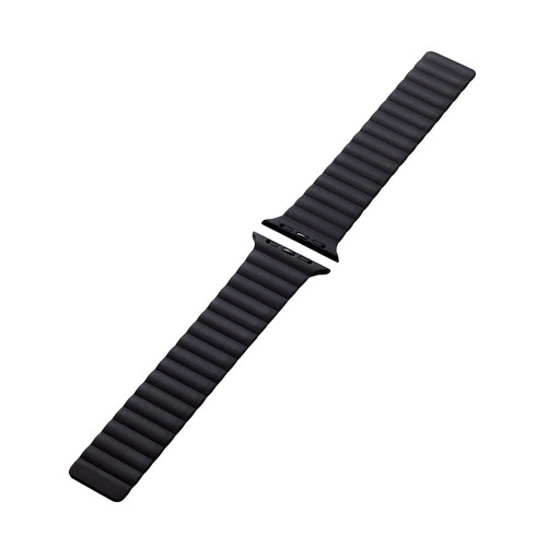バンドに埋め込まれたマグネットで、バックルを使わず簡単に装着できるApple Watch用マグネットバンドです。 細かな長さ調整も簡単にできて手首にしなやかにフィットします。アップルウォッチバンド 49 46 45 44 42mm シリコン...