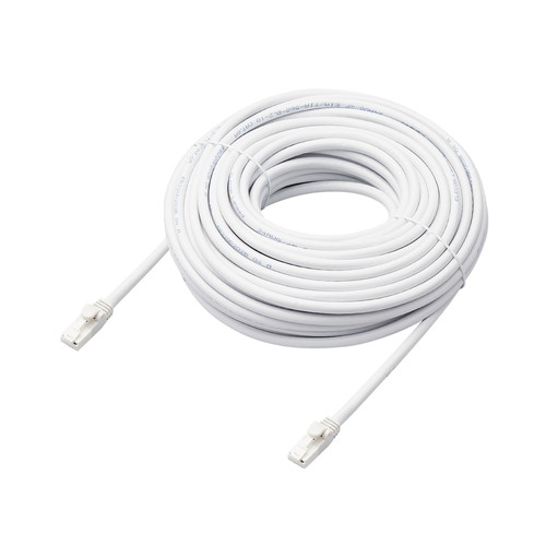 LANケーブル CAT6A対応 EU RoHS指令準拠 爪折レ防止 簡易パッケージ仕様 20m ヨリ線 ホワイト検索キーワード:ELECOM | えれこむ | その他アクセサリー |■ツメ折れ防止プロテクタと屈曲に対する耐久性が高い新素材コ...