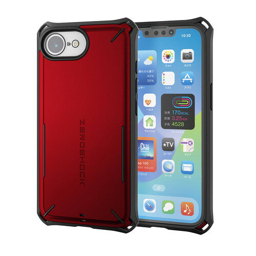 対応機種：iPhone 16e ■セット内容：ケース本体×1、画面保護フィルム(衝撃吸収)×1 ■iPhone 16e ケース ハイブリッド 衝撃吸収 カメラレンズ保護カバー レッド。対応機種：iPhone 16e ■セット内容：ケース本体...