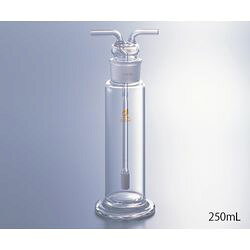 バブリング効率を上げる為にバルイング管先端にフィルターを溶着しています。ガス洗浄瓶（棒フィルター付き） 500mL (1個)。材質：硼珪酸ガラス-1フィルター細孔：G-1チューブ接続口：φ9mm容量（mL）：500摺合：45/40フィルター...