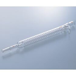 共通摺合ジムロート冷却器 透明摺合24／40 (1本) 材質：硼珪酸ガラス-1。外筒長：300mm。ゴム止め：8mm。透明摺合。摺合（TS）：24/40。※特注対応可。 。共通摺合ジムロート冷却器 透明摺合24／40 (1本)。材質：硼珪酸...