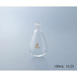 共通摺合茄子型フラスコ 100mL TS15／25 (1個) ホウケイ酸硝子1級（JR-1）を使用しています。共通摺合茄子型フラスコ 100mL TS15／25 (1個)。材質：硼珪酸ガラス-1容量：100mL摺合：15/25★※特注対応可...