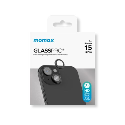 MOMAX GlassPro+ カメラ専用強化ガラスフィルム for iPhone 15 / 15 Plus ブラックMOMAXの「GlassPro+ カメラ専用強化ガラスフィルム 」は、iPhoneのカメラレンズを個別に保護するガラスフィ...