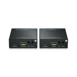 　同軸ケーブル1本で最大4K 60Hz 4:4:4(18Gbps)までのHDMI信号(HDCP 2.2/1.4準拠)とIR信号を最大100mまで伝送するHDMI延長器の送受信器セットです。双方向IR伝送にも対応しているので、TVやプロジェク...