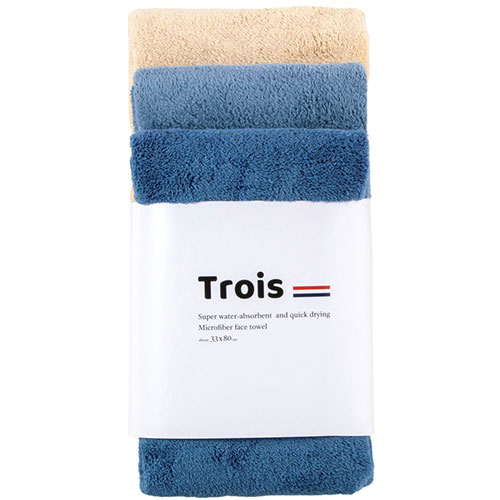 マイクロファイバーのフェイスタオル3枚組です。柔らかな手触りと、吸水性が特徴のタオルです。マイクロファイバーのフェイスタオル3枚組です。柔らかな手触りと、吸水性が特徴のタオルです。…