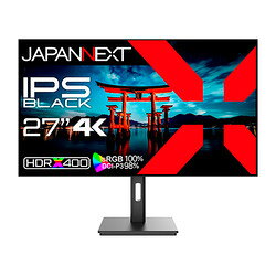 JAPANNEXT 27インチ IPS BLACKパネル搭載 4K(3840x2160)解像度 液晶モニター JN-272IPSB4FLUHDR HDMI DP HDR400相当 sRGB 100% DCI-P3 …27インチのIPS BL...