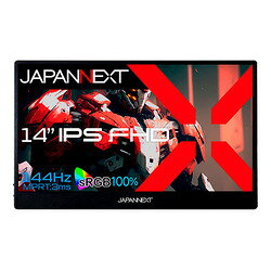 JAPANNEXT 14インチ IPSパネル搭載 144Hz対応 フルHDゲーミングモバイルモニター JN-MD-14i144F miniHDMI USB Type-C HDR sRGB100% ス…HDRに対応した14インチ、IPSパネル...