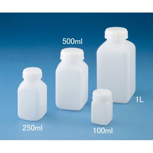 標準規格瓶 角型広口（ナチュラル） 500mL 1本 (1本) 保管しやすい角型容器。保管スペースが丸形に比べて約20％節約でき経済的です。標準規格瓶 角型広口（ナチュラル） 500mL 1本 (1本)。容量：500mL入数：1本材質：本体...