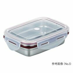 ロックタイプなので内容物がこぼれにくい構造です。ステンレス角型容器（ロックタイプ） 540mL (1個)。ロックタイプなので内容物がこぼれにくい構造です。容量（mL）：540外寸法（mm）：154×113×66内寸法（mm）：130×90×...