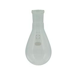 　SPCなす形フラスコ 100mL (1個)。材質：硼珪酸ガラス-1容量：100mLジョイント：SPC-24。検索キーワード:研究・計測・科学 汎用器具・消耗品 硝子・樹脂量器類 ガラスビーカー、フラスコ
