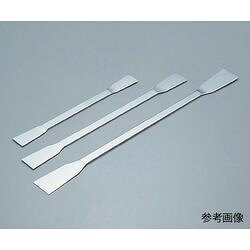 　スパーテル両ヘラ 240mm (1本)。材質：ステンレス（SUS430）ヘラ幅×全長：18mm×240mm検索キーワード:研究・計測・科学 汎用器具・消耗品 金属・樹脂実験必需2 金属製スコップ、スプーン