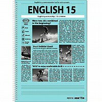 文具 ＞ ノート ＞ リングノート。英習罫15段英習ノート。シングルリングノート。◆材質：表紙：P．P．シート◆本体サイズ：W179×H252mm◆英習帳　◆罫内容：英習罫15段　◆製本：シングルリング　◆枚数：30枚。本体色・柄：。規格：...