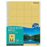 文具 ＞ ファイル ＞ ファイルサプライ。資料が貼りやすい方眼付き◆穴数：2・30穴対応◆入数：10枚◆中紙色：黄。本体色・柄：黄。