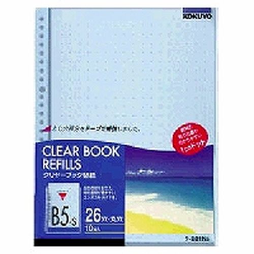 文具 ＞ ファイル ＞ ファイルサプライ。光が反射せず、書類が見やすいポケット◆材質：ポケット：R−PP（再生ポリプロピレン）40％◆エンボス仕上げPPポケット◆穴数：2・26穴対応◆入数：10枚。本体色・柄：青。