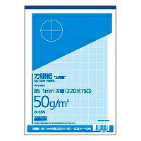 文具 ＞ ノート ＞ レポート用紙。◆材質：上質紙◆1mm方眼◆刷り色：ブルー刷り◆紙厚：50g／平方メートル◆目盛数：150×220◆枚数：40枚。本体色・柄：。サイズ：本体 約 縦182×横257×奥10mm。