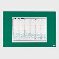 文具 ＞ 事務用品 ＞ デスクマット。下部は再生材使用率80％◆材質：上部：塩ビ、下部：再生塩ビ◆パッケージサイズ：W765×D80×H80mm　◆パッケージ重量：2．29g。