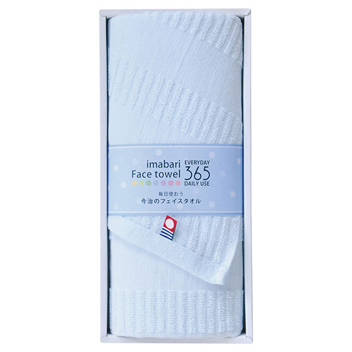 クイーンズ Queen's 今治365毎日タオルII フェイスタオル ブルー※こちらは【取り寄せ商品】です。必ず商品名等に「取り寄せ商品」と表記の商品についてをご確認ください。パイルと平地織との組み合わせで織り上げたタオルは吸水性がよく、オ...