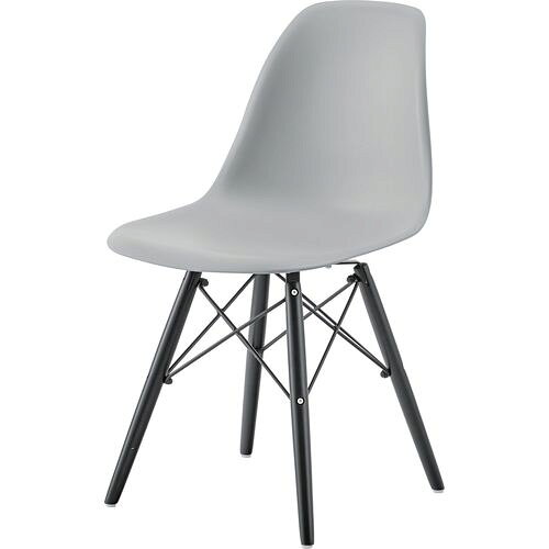 より良いくらしのために。東谷のLIGHT FURNITURE/チェアサイズ:W44×D53×H79×SH44cm。素材:天然木(ビーチ) ラッカー塗装 スチール(粉体塗装) ポリプロピレン検索キーワード:ダイニングチェア | グレー