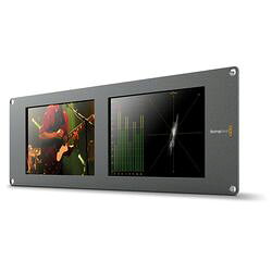 3Uサイズに、8インチのデュアルSDI/HD-SDI/3G-SDI/6G-SDIモニター搭載。内蔵スコープで技術精度の波形モニタリングが可能。　