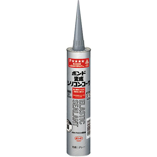 耐久・耐候性・耐熱・耐寒性に優れています。57178。梱包・工具・作業用品 ＞ 作業用品 ＞ 化学製品 ＞ シリコーン剤。●目地に適したグレーの1成分形シリコーン系シーリング材。10本セット。●日本シーリング材工業会JSIA F☆☆☆☆規格...
