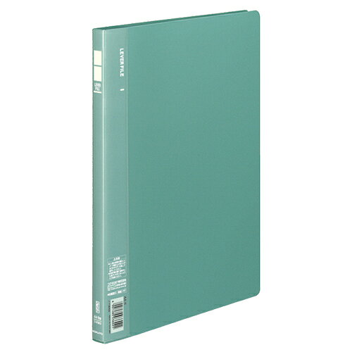 書類がしっかり収容できるレバーファイル。フ-F320G。ファイル ＞ レバー式ファイル ＞ ＞ 。●表紙色は緑、10冊セットです。●背見出し紙の差し替えが自由にできます。