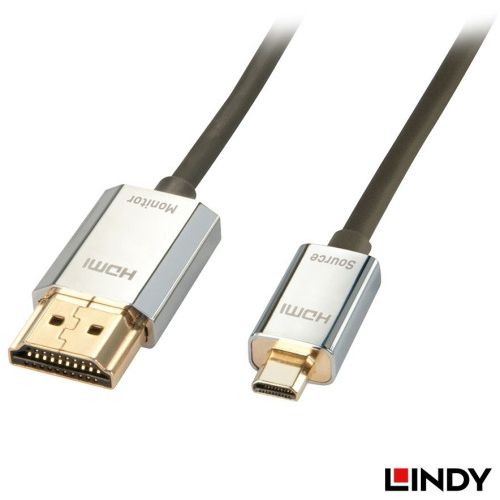 　LINDY 4.5m CROMO LINE HDMI 2.0 Type-A to Type-D極細ケーブル(型番:41679)