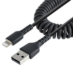 USB - Lightningケーブル 1m、MFi認証、高耐久コイル型ケーブル●38cmから最大1mまで伸縮するコイル状のケーブルは、絡まりにくく、邪魔になりません。巻き取りやすく、車のコンソールボックスやグローブボックスに収納可能 ●ア...