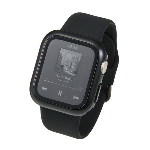 対応機種：Apple Watch SE(第3世代) [40mm]/Apple Watch SE(第2世代) [40mm]/Apple Watch SE [40mm] ■アップルウォッチ [ 40mm ] フルカバー メタリック ブラック。対...