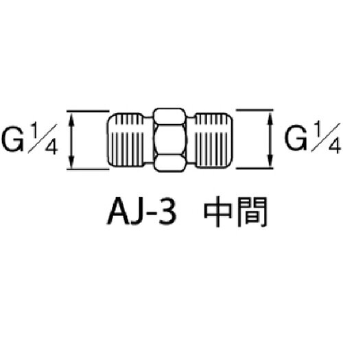 　AJ-3。梱包・工具・作業用品 ＞ 作業用品 ＞ 空圧用品 ＞ ホースジョイント。