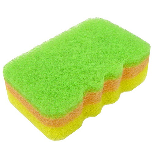 泡がもこもこ溢れ出す、キッチンスポンジ。102198。衣料・生活用品 ＞ 生活雑貨 ＞ キッチン用品 ＞ スポンジ・たわし。●泡立ち・泡持ち・水切れバツグンのキッチンスポンジ、キズがつきにくいソフトタイプ。グリーンカラーです。●3層スポンジ...