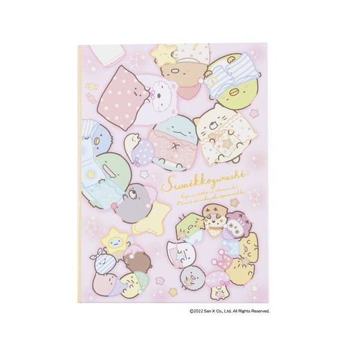 文具 ＞ ホビー/雑貨 ＞ アルバム。コメントなどが書ける、紙製キャラクターデザイン台紙本体色・柄：すみっコぐらし。本体重量：580g。サイズ：本体 約 縦48×横211×奥293mm。