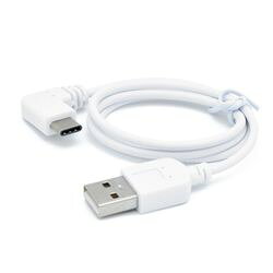 3.0A急速充電/通信対応 直角L型TypeCケーブル (ホワイト)充電・通信対応TypeCケーブル直角L型コネクタ採用。ケーブルを左右に逃がせる最大3.0A充電USB2.0準拠ケーブル長:約50cm ※USB PD非対応…