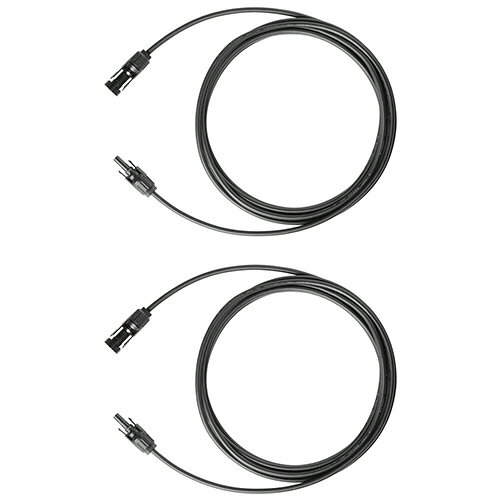 ソーラーパネルの延長接続に。A24U1011。衣料・生活用品 ＞ 防災／防犯用品 ＞ 防災用品 ＞ 非常用／ポータブル電源。●2本1組のMC4端子の5m延長ケーブルがあると、Ankerのポータブル電源とソーラーパネルを接続がさらに便利。ソー...