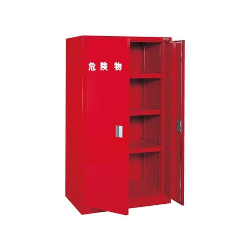 実用新案登録： 実用新案出願中危険物保管庫ロッカー (1台)。実用新案登録： 実用新案出願中。材質：スチール（溶剤塗装）通気孔付棚板寸法：W805×D555×H48mmセット内容(付属品)：棚板3枚付(30mmピッチで調整可能)サイズ：99...