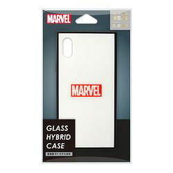 MARVELロゴデザインのiPhone XS/X用 ガラスハイブリッドケース。MARVELロゴデザインのiPhone XS/X用 ガラスハイブリッドケースです。ガラスの光沢とTPUの一体感が美しいハイブリッド設計。背面にはキズに強い高硬度9...