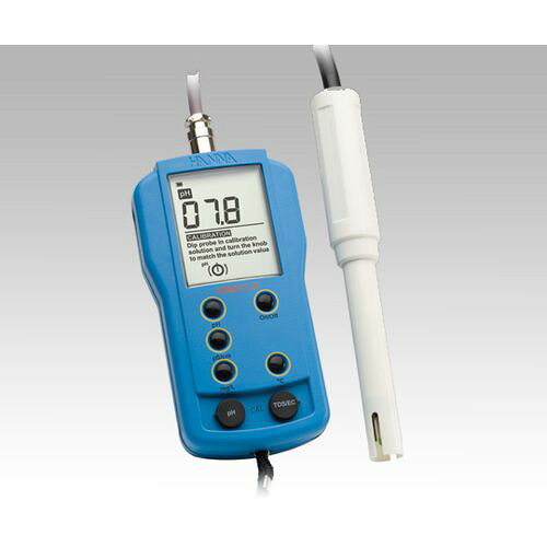pH計 本体 青 HI9811-51 (1台)pH計 本体 青 HI9811-51 (1台)。1本の電極でpH/EC/TDS/℃を測定できるポータブルタイプの測定器です。pH、ECともに手動で1点校正のため入門器としてオススメ。※トレサビリ...